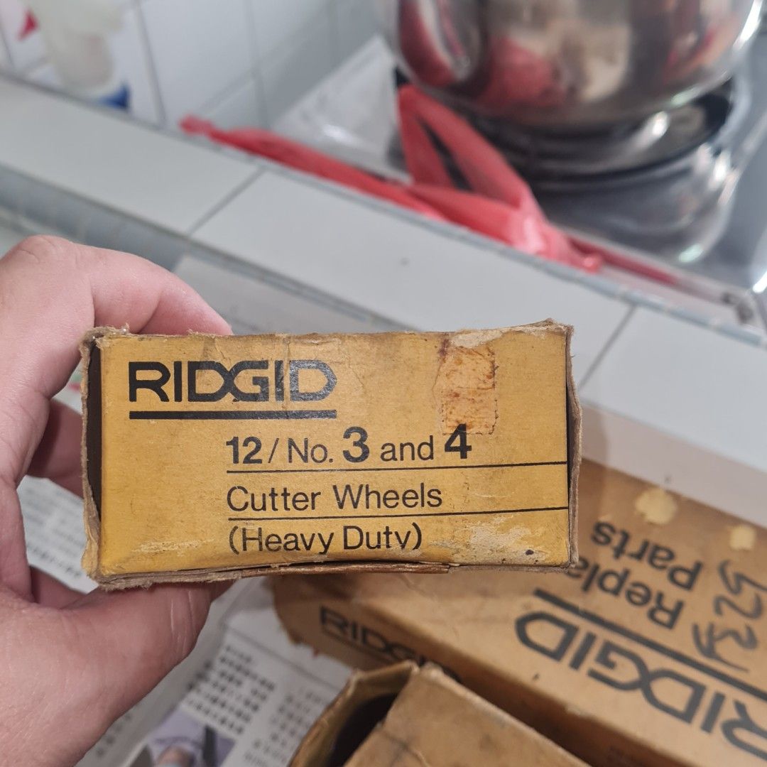 Ridgid No 3 & No 4 cutter wheels. 2 box, Furniture & Home Living, Home ...