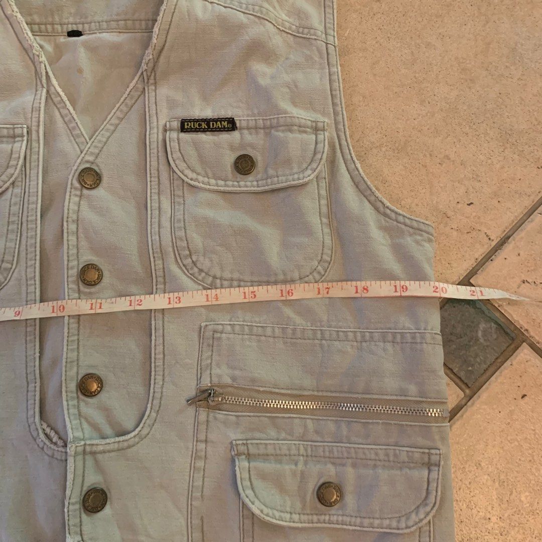 Ruck Dam Vintage Vest, Women's Fashion, Tops, Others Tops on Carousell