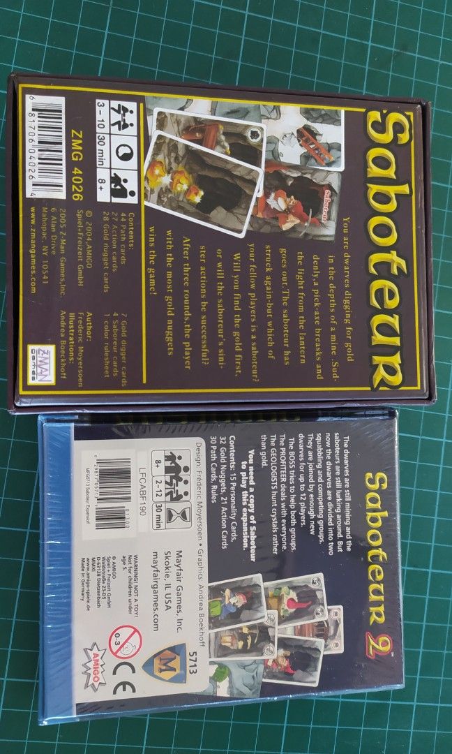 Saboteur card game, Hobbies & Toys, Toys & Games on Carousell