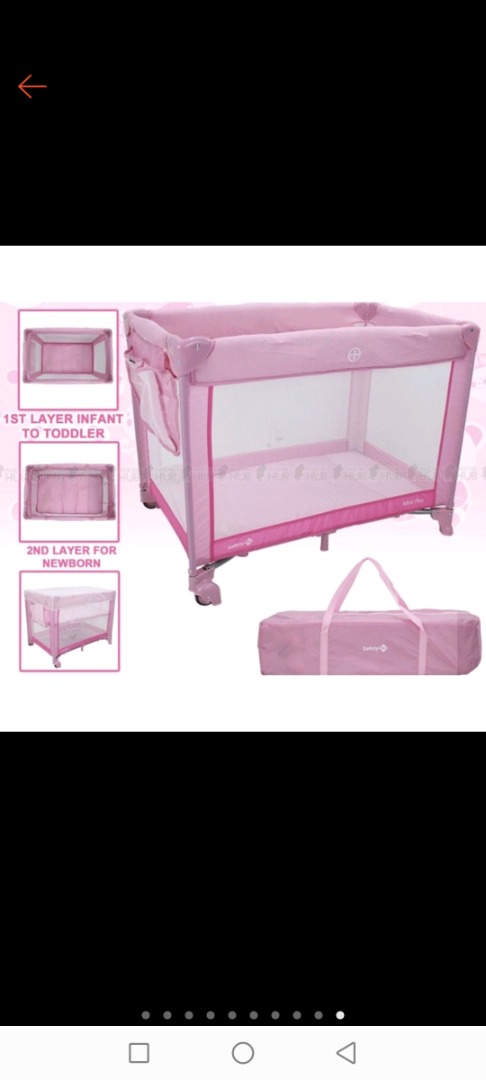 SAFETY FIRST CRIB PLAYPEN FOR BABY GIRL, Babies & Kids, Baby Nursery ...