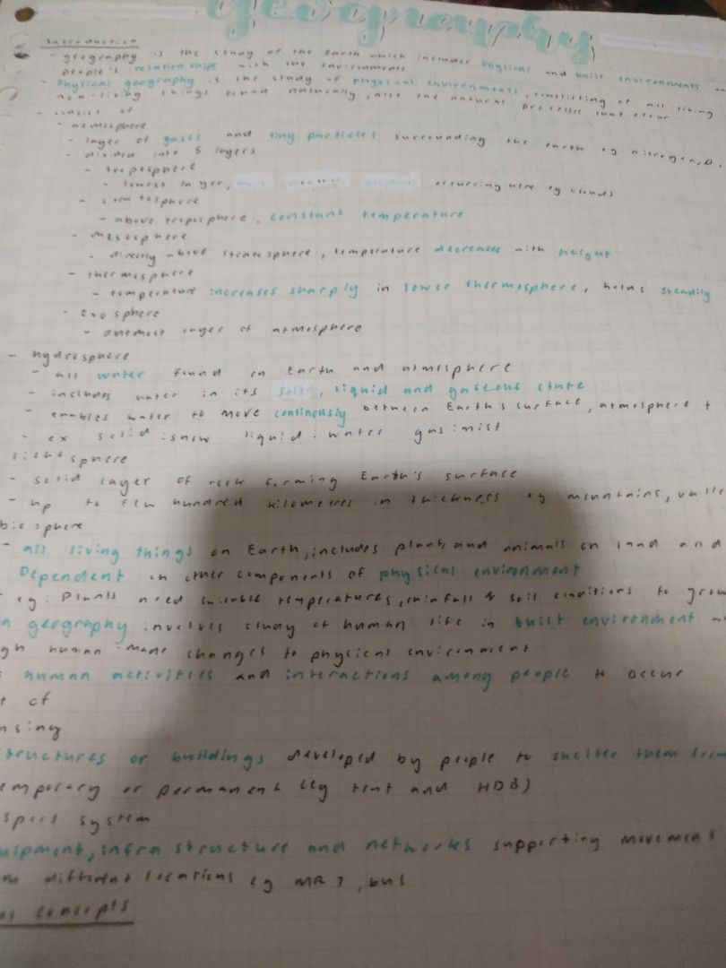 Sec 1 and 2 geography notes / textbook summary, Hobbies & Toys, Books ...