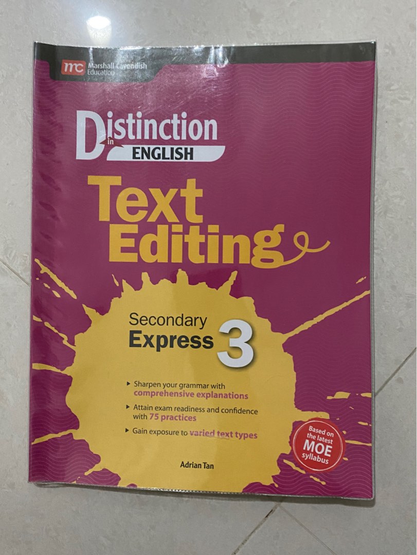 Sec 3 English Editing Practice, Hobbies & Toys, Books & Magazines ...