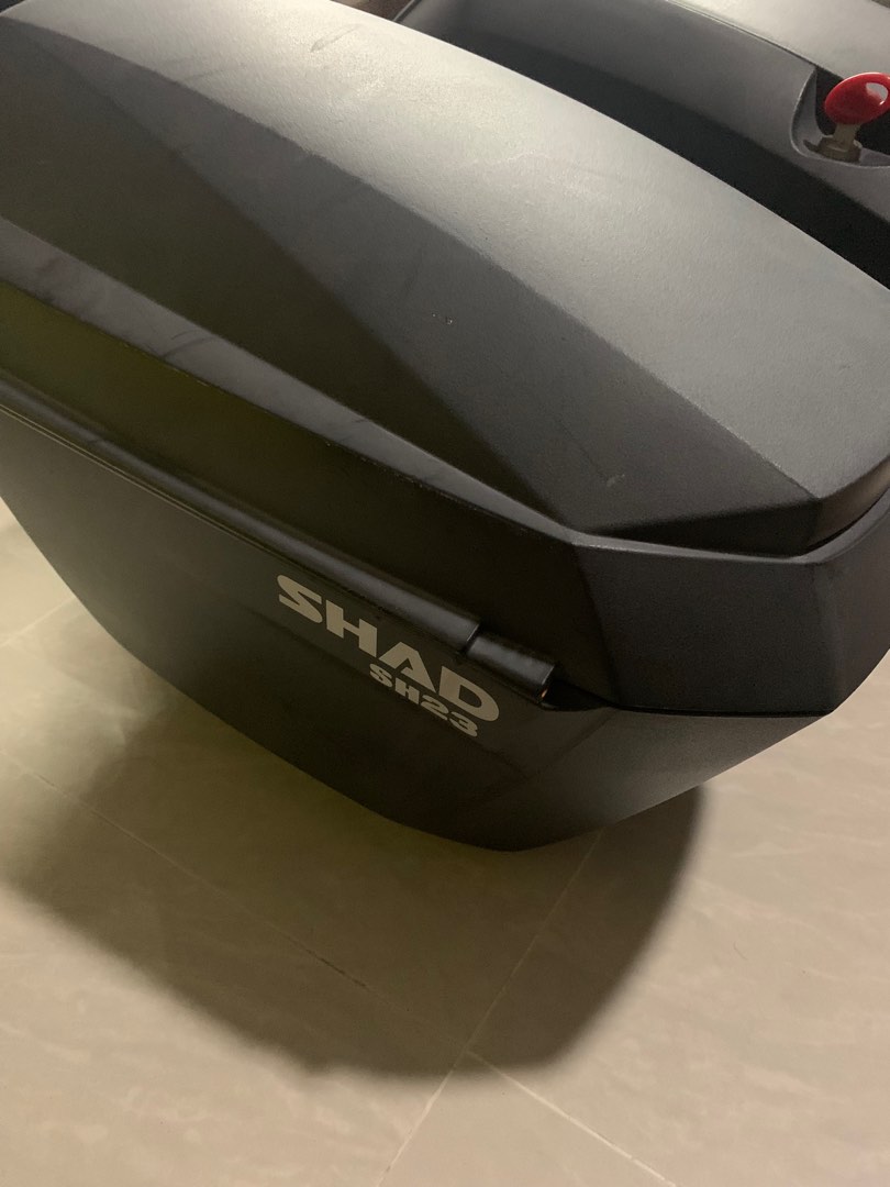 SHAD SH23 with rack, Motorcycles, Motorcycle Accessories on Carousell