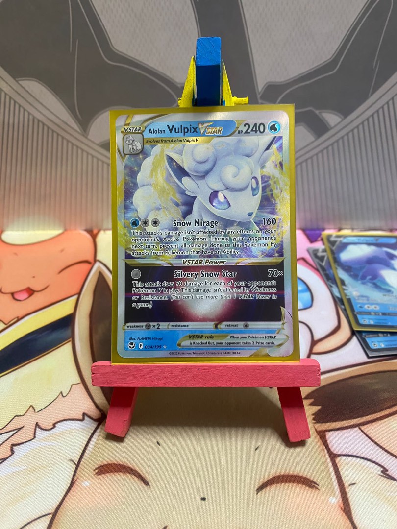 Silver Tempest vulpix, Hobbies & Toys, Toys & Games on Carousell