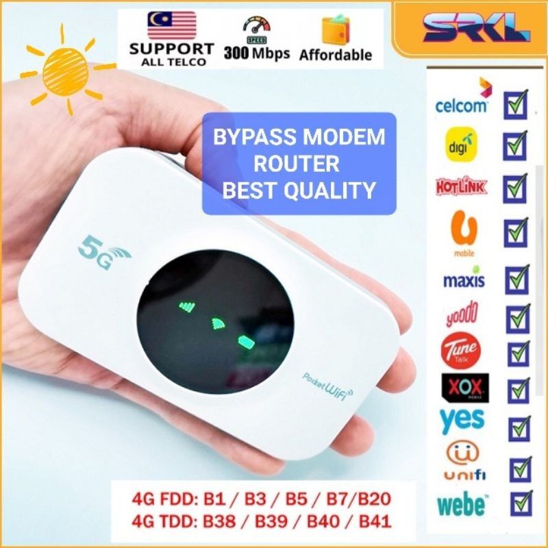 H1 Simcard 4G MOD Portable Modem Router Wifi Unlimited Internet ...