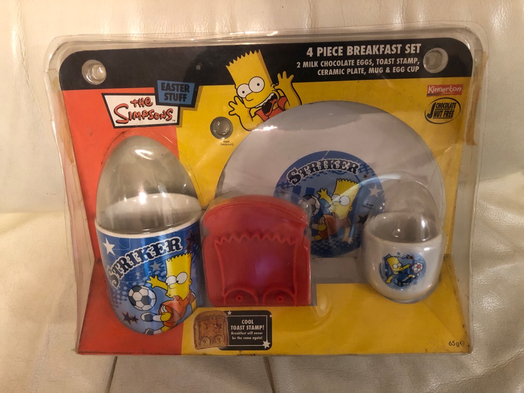Simpsons 4 piece breakfast set, 其他, 其他 - Carousell