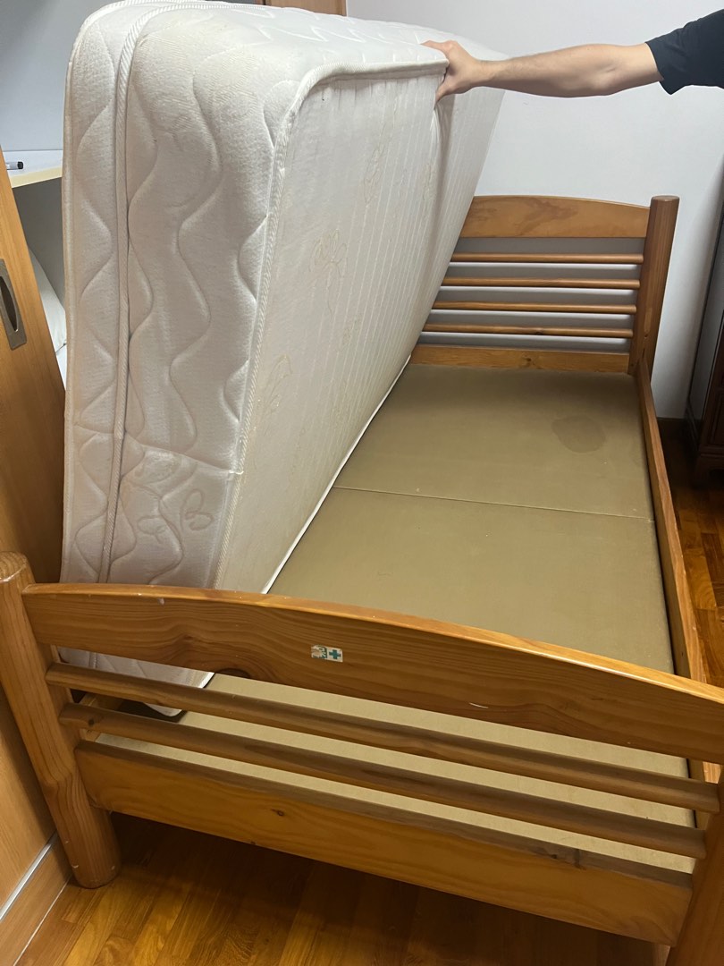 Single bedframe to bless, Furniture & Home Living, Furniture, Bed ...