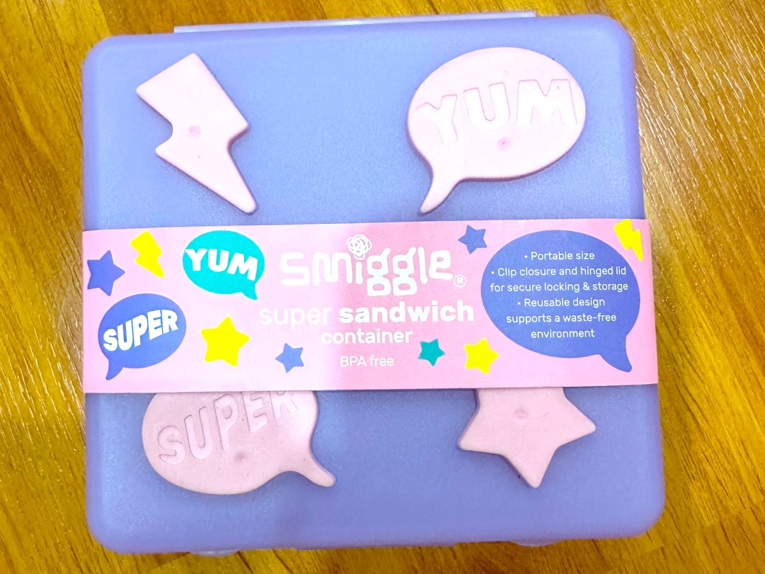 SMIGGLE BPA Free Sandwich Container/Tupperware, Hobbies & Toys ...
