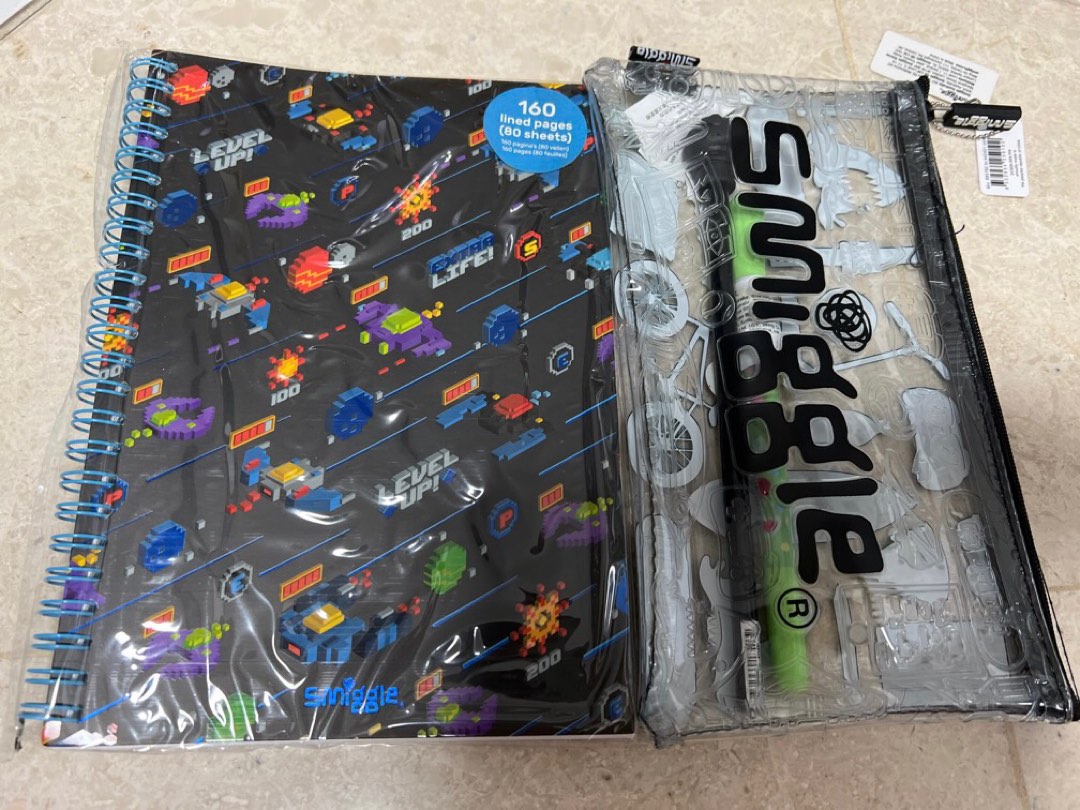 Smiggle notebook and pencil case, Hobbies & Toys, Stationery & Craft ...