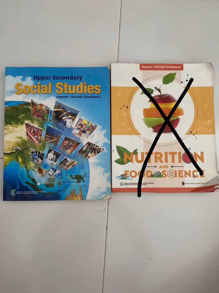 Social studies textbook / Nutrition and Food science textbook, Hobbies ...