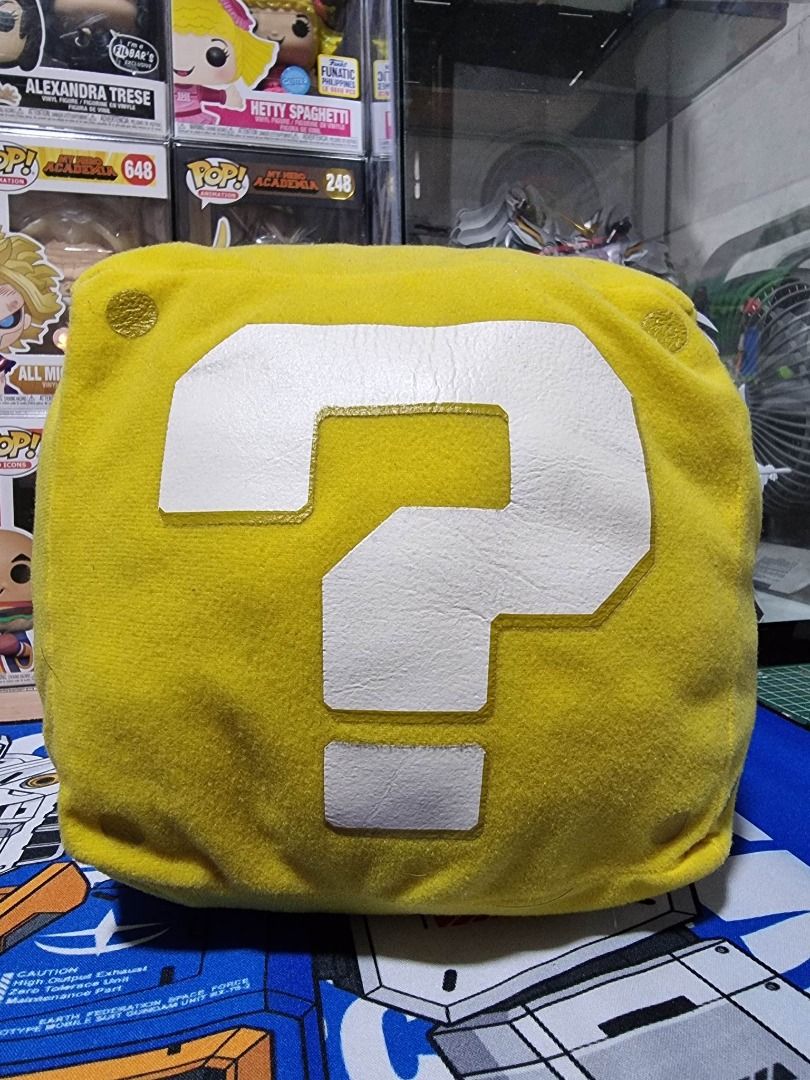 Super Mario Pillow - Question Mark Block Plush [With Sounds Effects ...