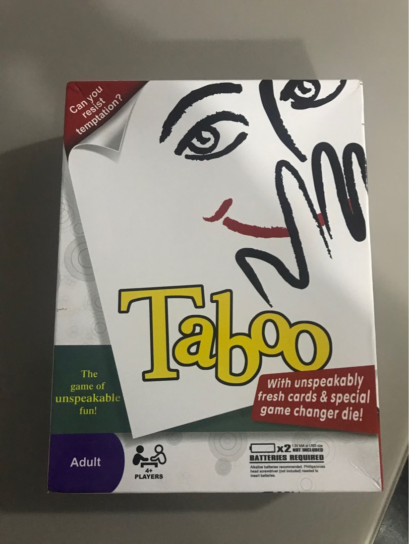 Taboo card game, Hobbies & Toys, Toys & Games on Carousell