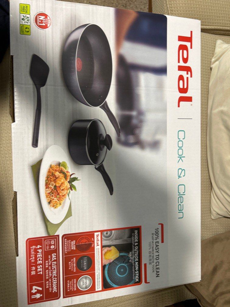 Tefal cook and clean 4 piece set., Furniture & Home Living, Kitchenware ...