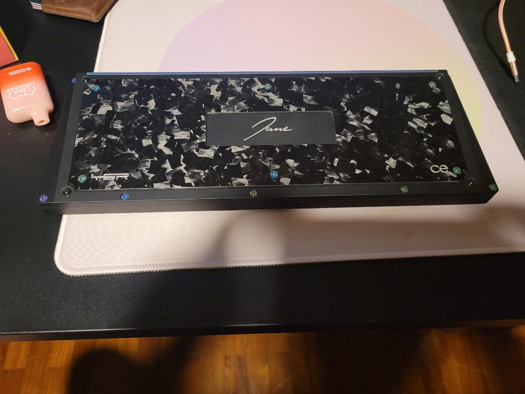 TGR Jane V2 CE Forged Carbon Fibre backplate (titanium silver enamel ...