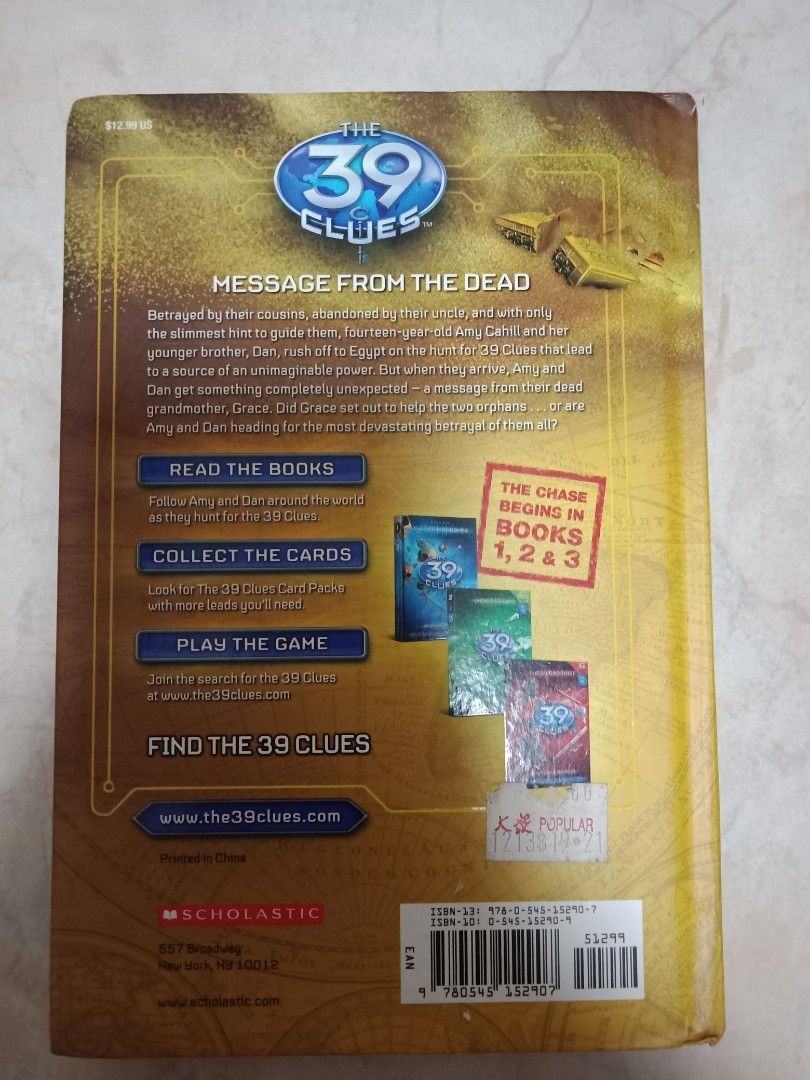 The 39 Clues [Beyond The Grave], Hobbies & Toys, Books & Magazines ...