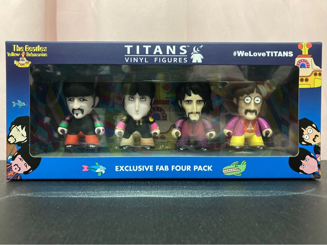 The Beatles Yellow Submarine Titans Vinyl Figures Exclusive Fab Four ...