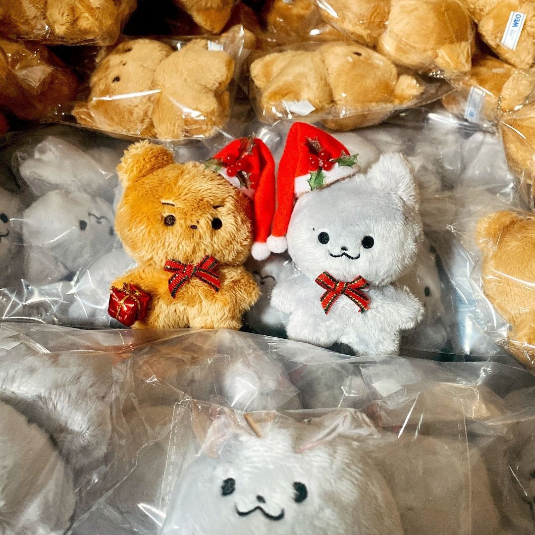 The Boyz TBZ Hyunjae Dalgom & Juyeon Jyunyang (set) 10cm Cat Bear Dolls ...