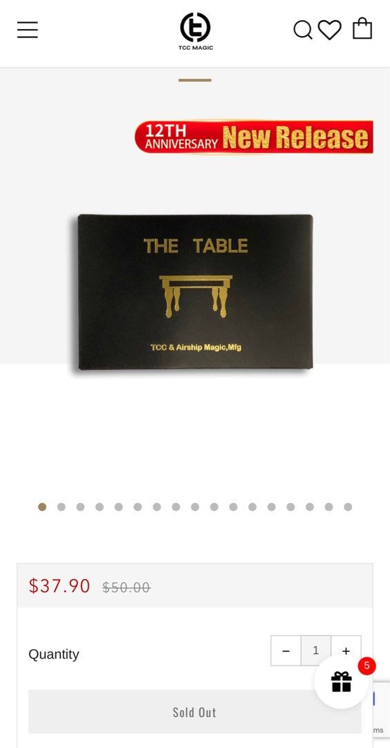 The Table by TCC and Airship Magic Trick, Hobbies & Toys, Toys & Games ...
