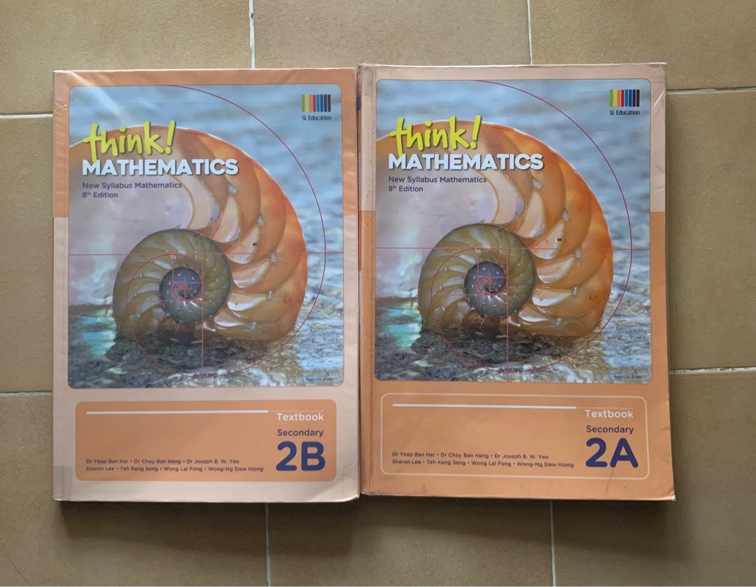 Think! Mathematics Secondary Textbook 2A/ 2B (8th Ed), Hobbies & Toys ...
