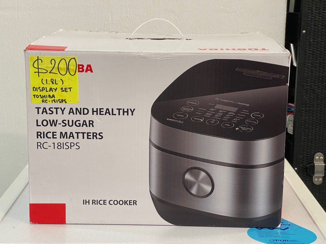 TOSHIBA RC-18ISPS LOW GI IH RICE COOKER (1.8L) Display Set $200, TV ...