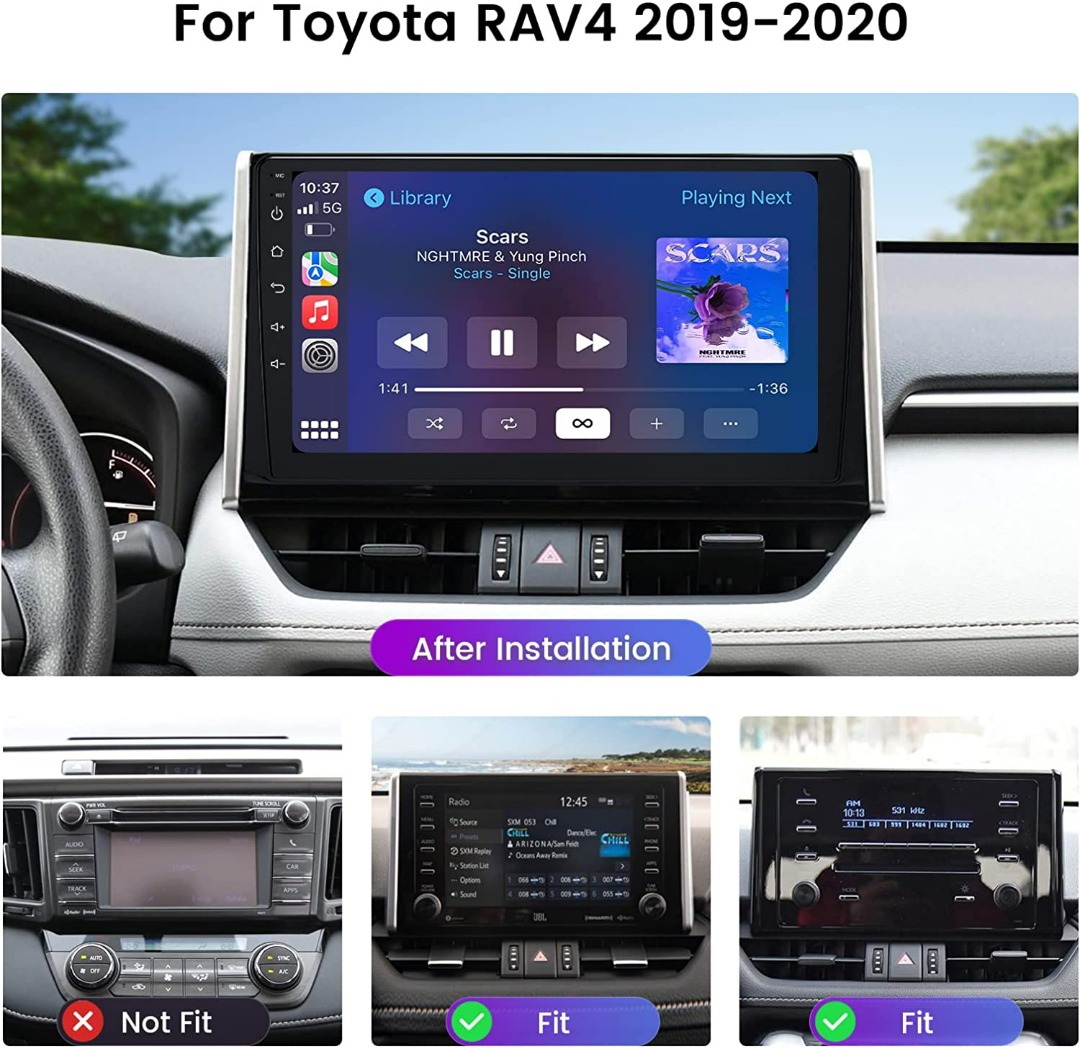 TOYOTA RAV 4 ANDROID CARPLAYER HEADUNIT (2019 ONWARDS), Car Accessories ...