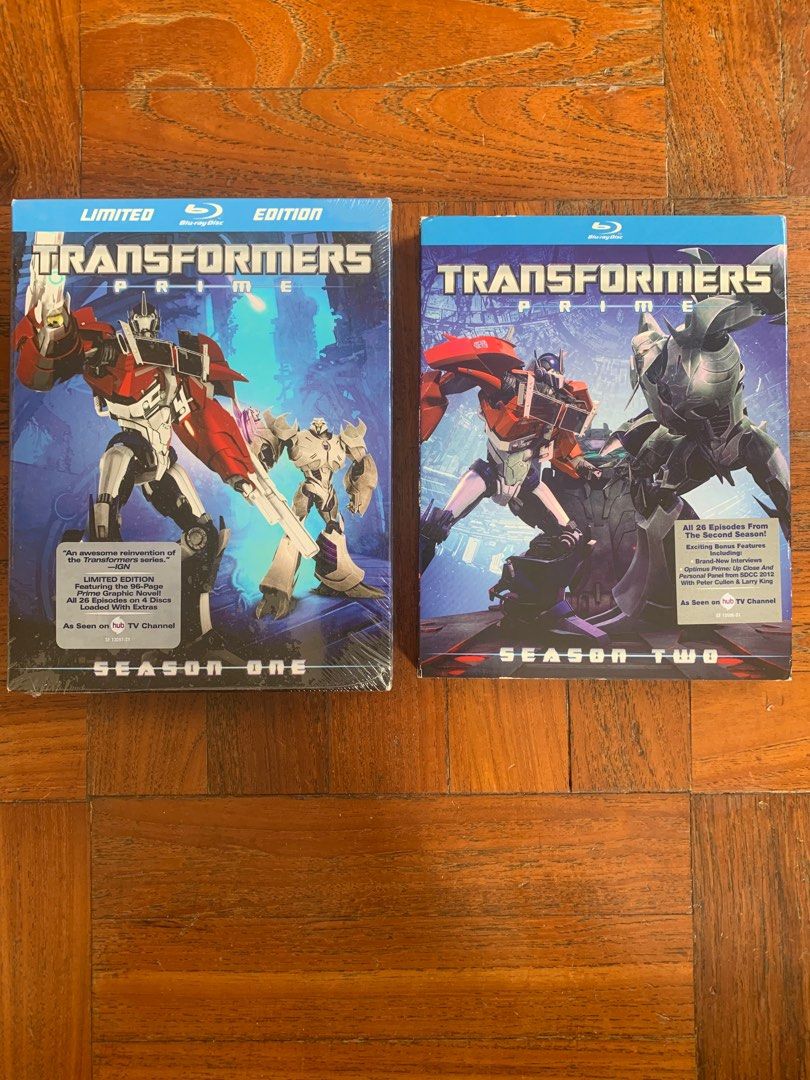 Transformers Prime Series (2010) Bluray Season 1 & 2, Hobbies & Toys ...
