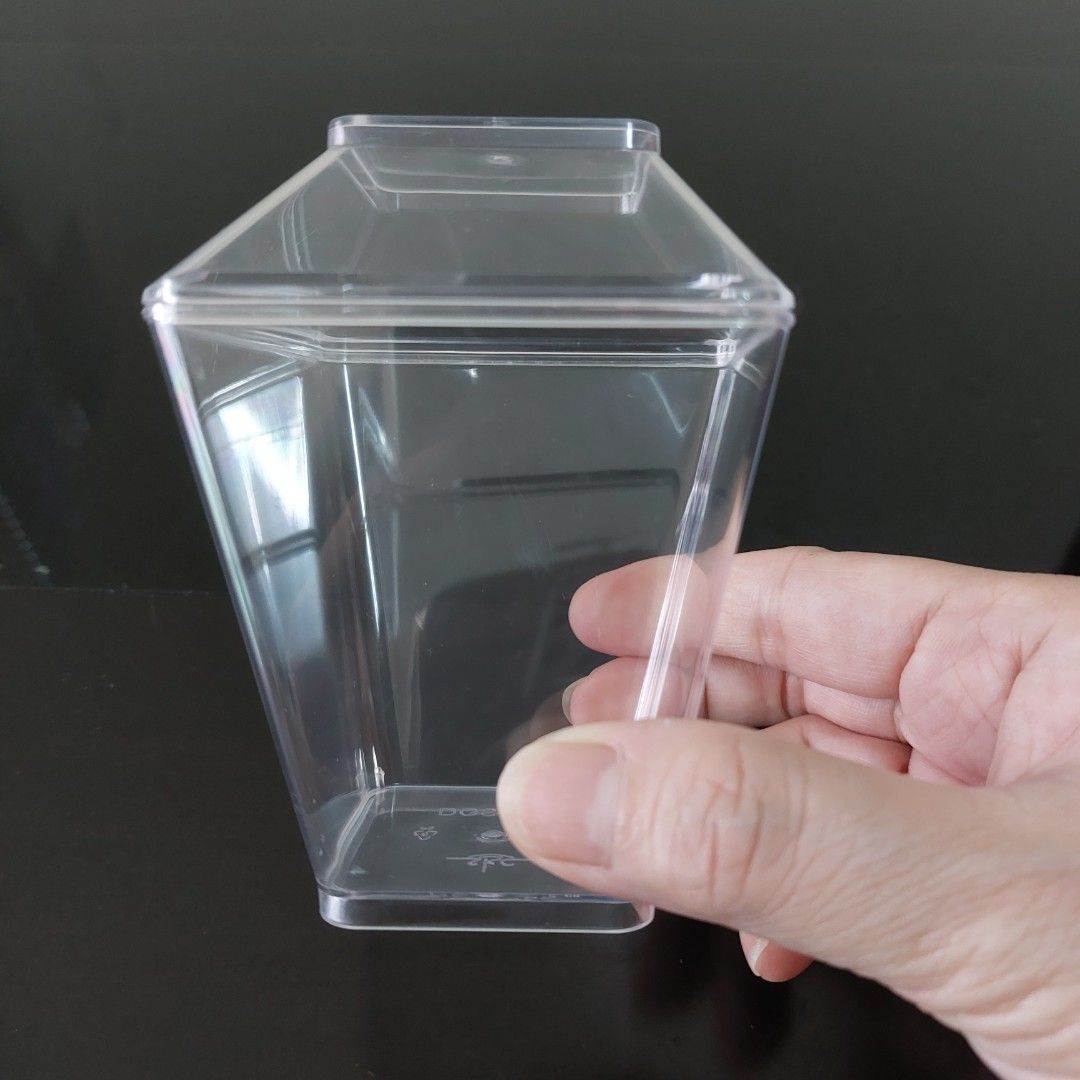 Transparent Dessert Cup saucer Sampling Display Container Cup Pudding ...