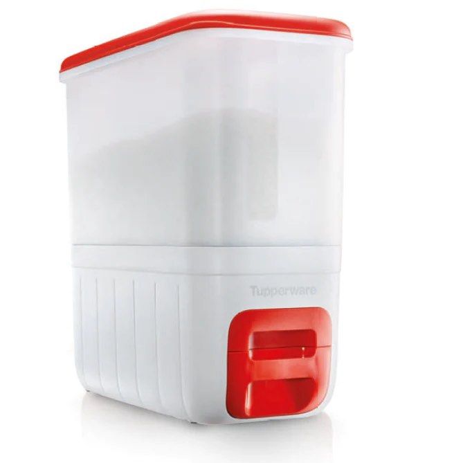 Tupperware Rice Dispenser 10kg, Furniture & Home Living, Kitchenware ...