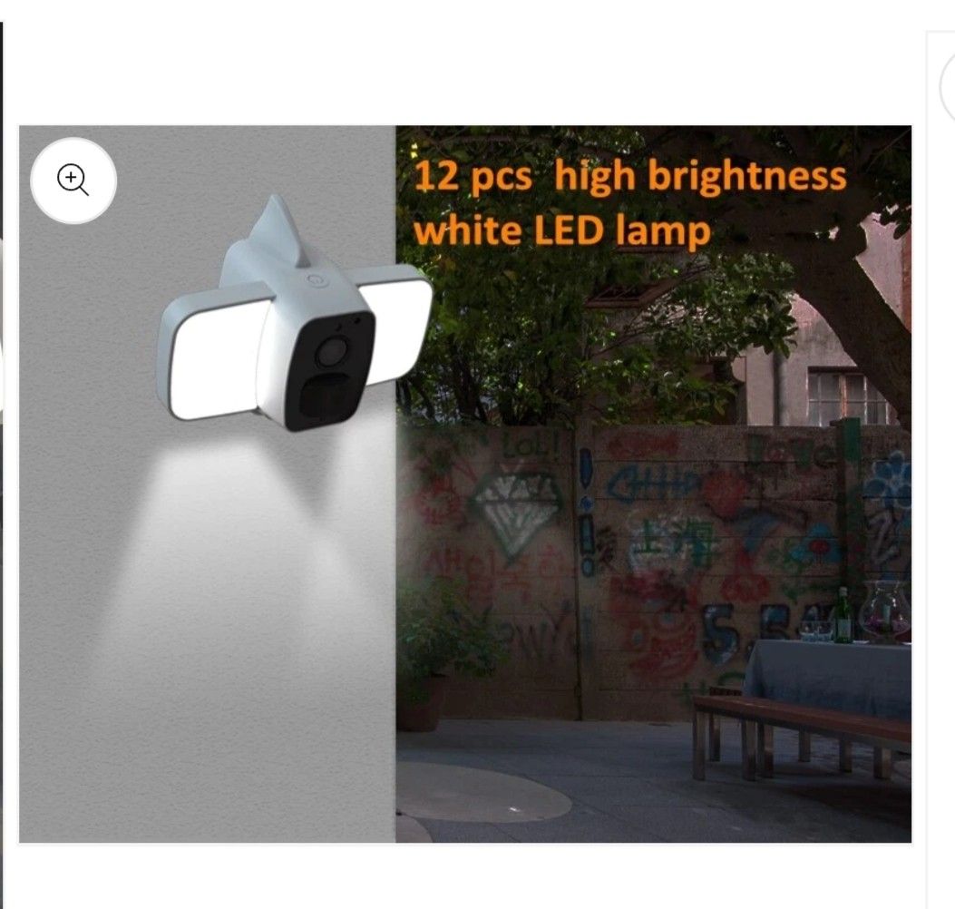 Tuya WiFi Floodlight Camera 1080P WiFi CCTV Camera Security Video ...
