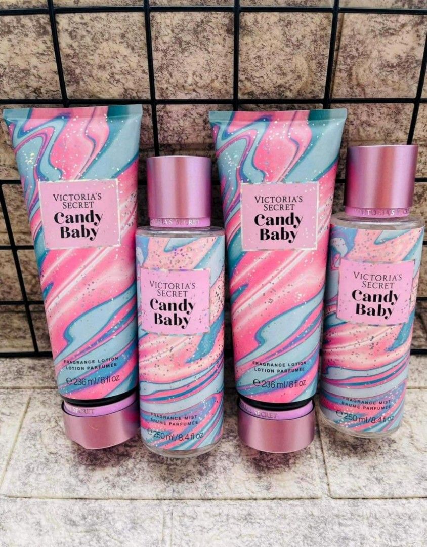 Victoria's Secret Candy Baby Mist & Lotion Set, Beauty & Personal Care ...