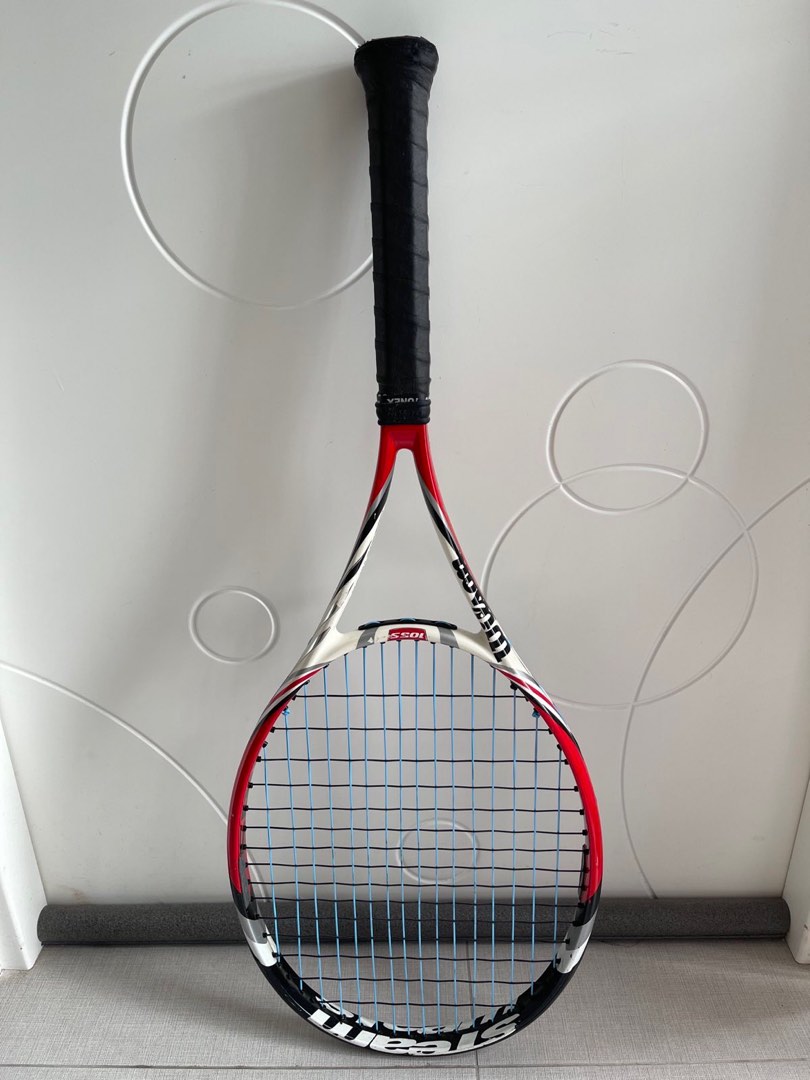 Wilson Steam 105S BLX 網球拍, 運動產品, 運動與體育, 運動與體育 - 球拍和球類運動 - Carousell