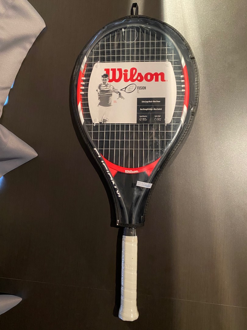 Wilson Tennis Fusion XL Tennis Racket, Sports Equipment, Sports & Games ...
