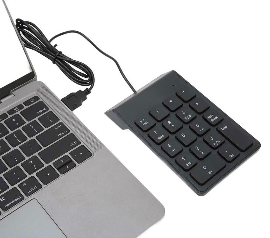 Wired USB 18 Keys Numeric Number Num Pad Keypad Keyboard For Laptop ...