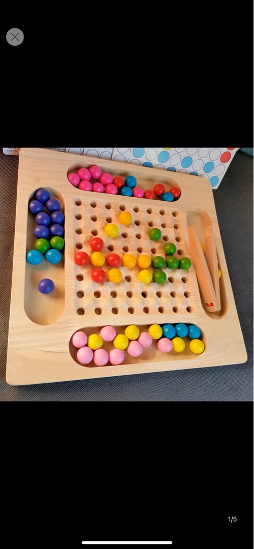 Wooden Ball Sorting Toy, Hobbies & Toys, Toys & Games on Carousell