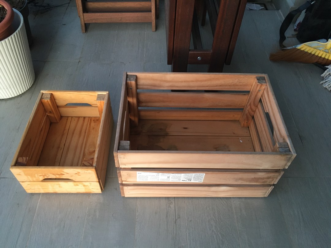 Wooden Crates, Furniture & Home Living, Home Improvement & Organisation ...