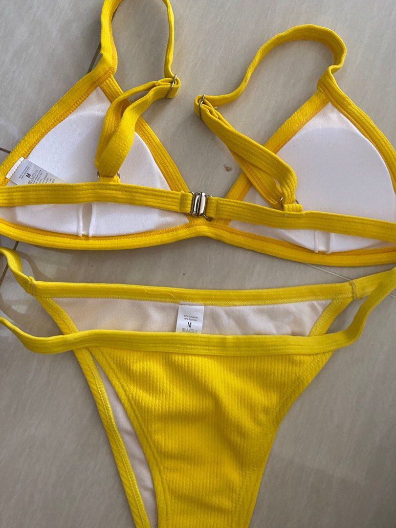 Yellow Bikini, Women's Fashion, Swimwear, Bikinis & Swimsuits on Carousell