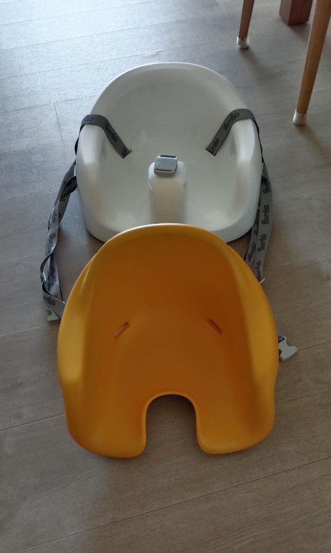 yellow/white Bumbo multi seat with tray (3 in 1), Babies & Kids, Baby ...