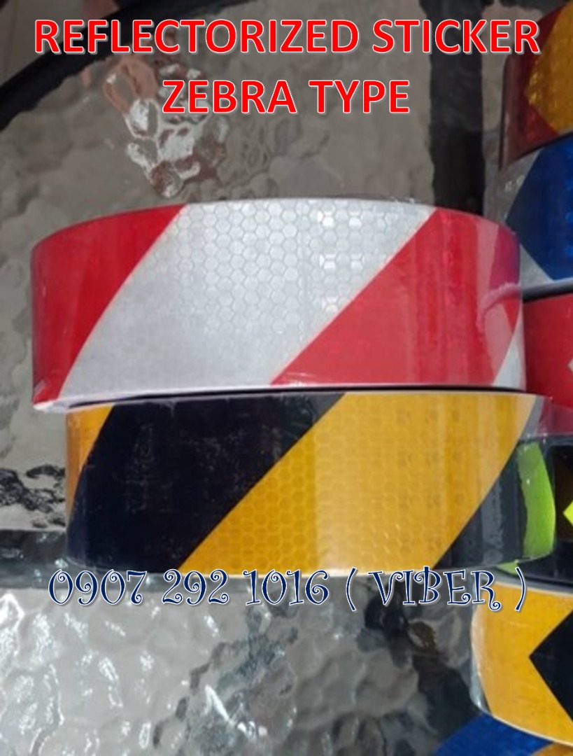 Zebra type Reflectorized sticker 50, Commercial & Industrial ...