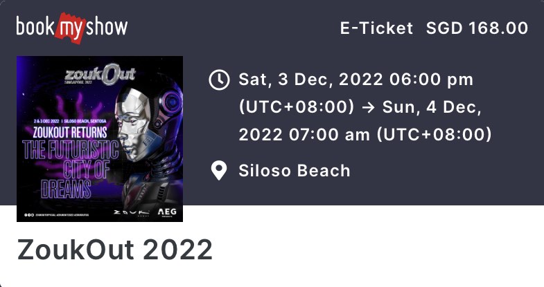 Zouk Out, Tickets & Vouchers, Event Tickets on Carousell