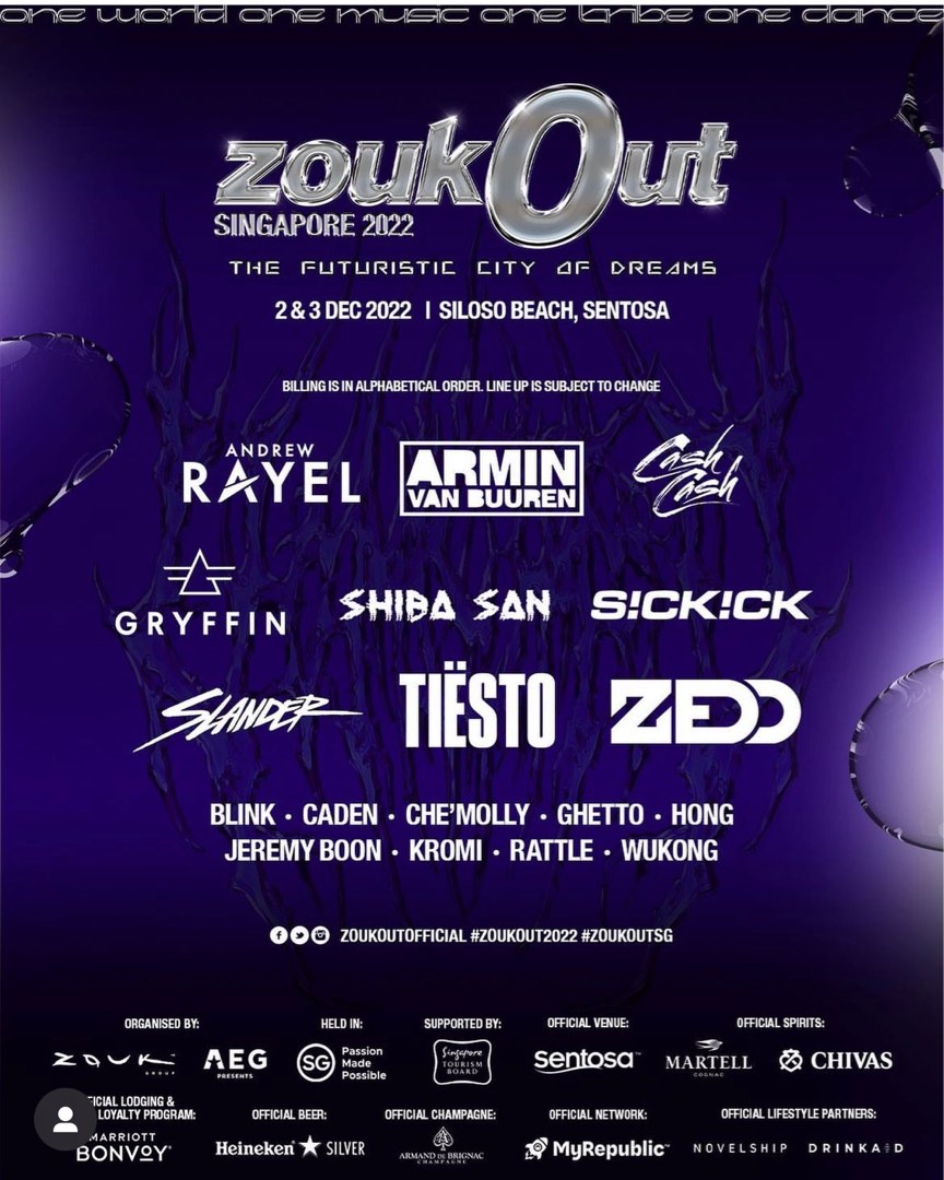 Zoukout 2 Dec ticket( discounted sale), Tickets & Vouchers, Event ...