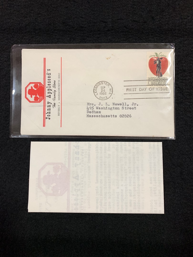 1966 USA Johnny Appleseed Issue-First In The American Folklore Series ...