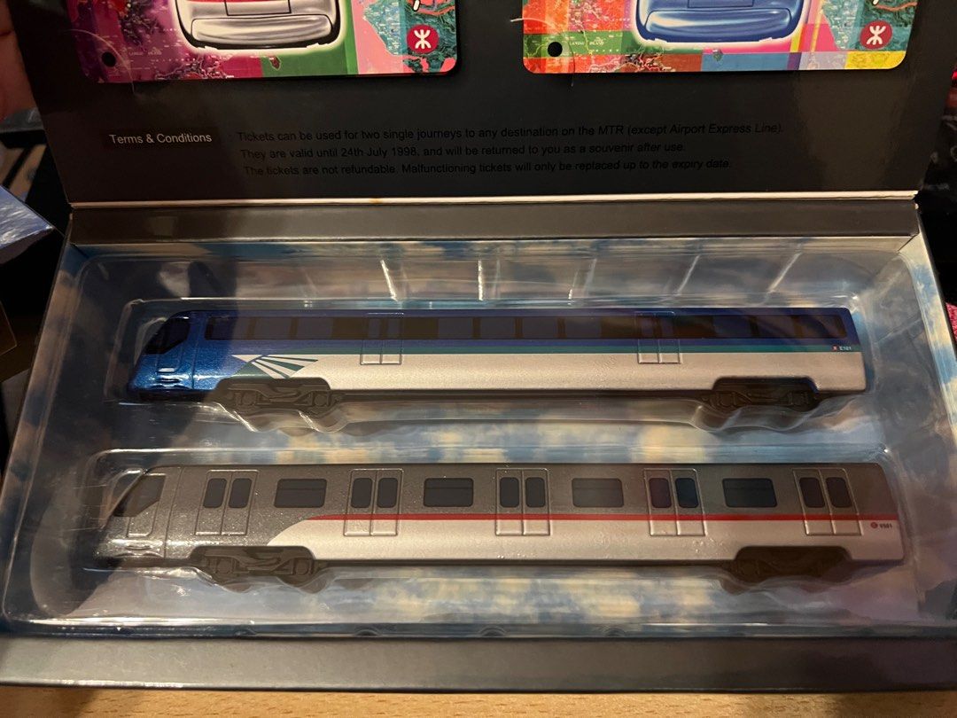 1998年 MTR 列車模型及紀念車票, 興趣及遊戲, 收藏品及紀念品, 古董收藏 - Carousell