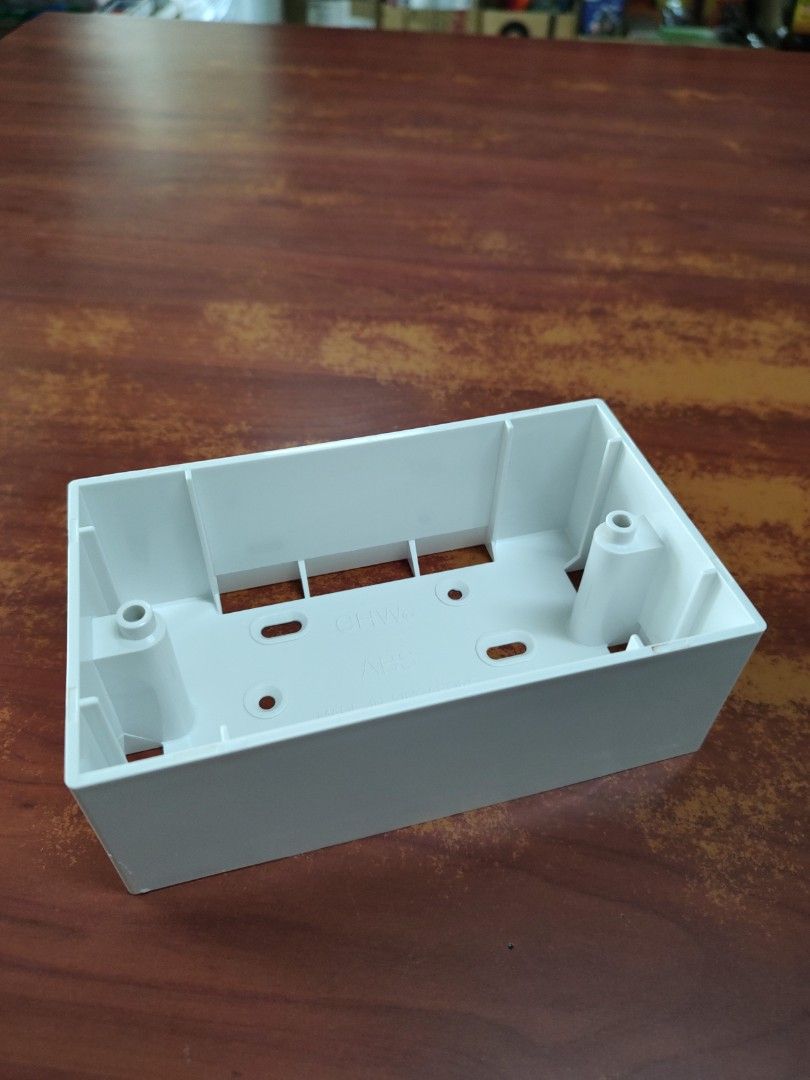 2 Gang PVC Surface Box 48mm, TV & Home Appliances, Electrical, Adaptors ...