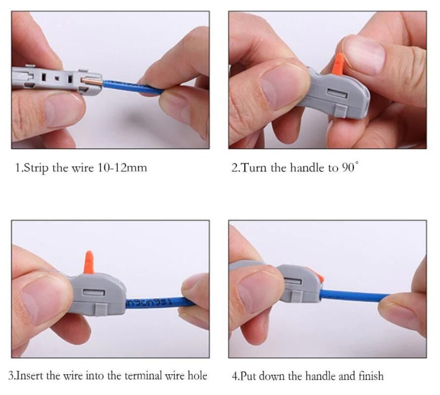 3 In 3 Out Fast Electrical Connectors Universal Wire Connector, TV ...