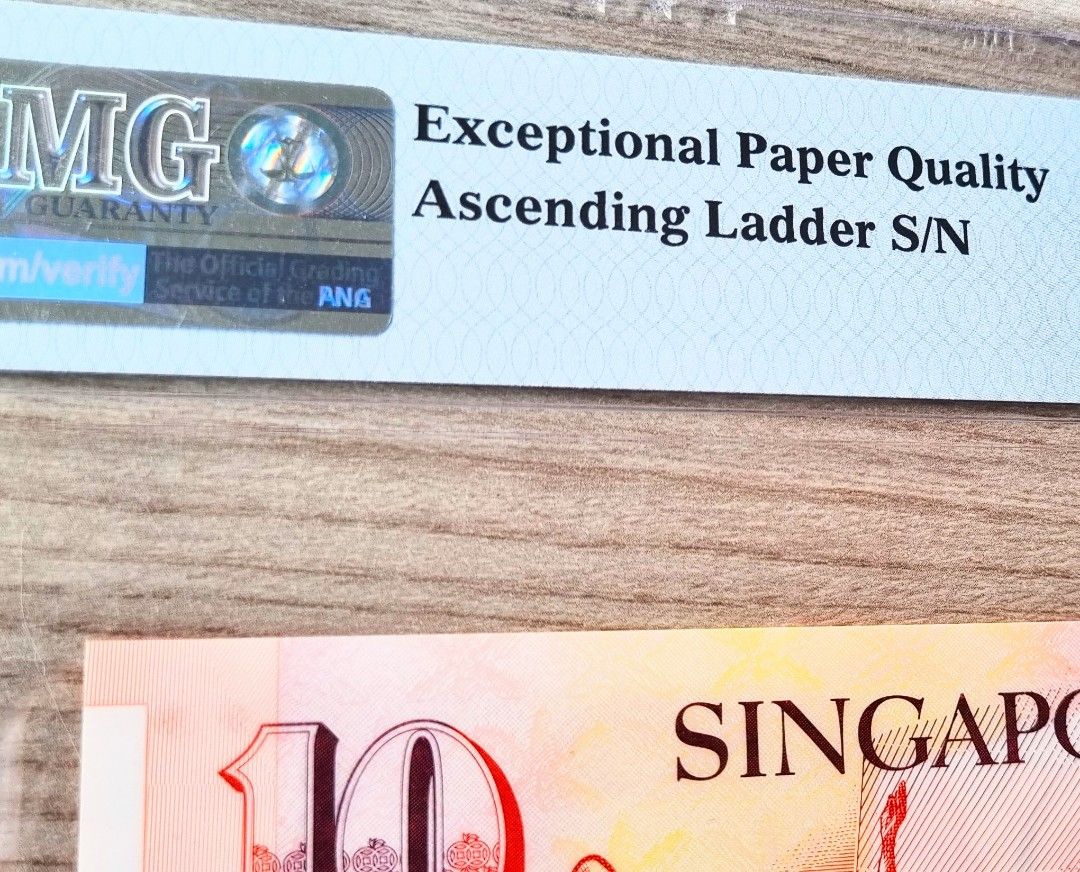 4 Different Signatures Ascending $10 Singapore Banknote, Hobbies & Toys ...