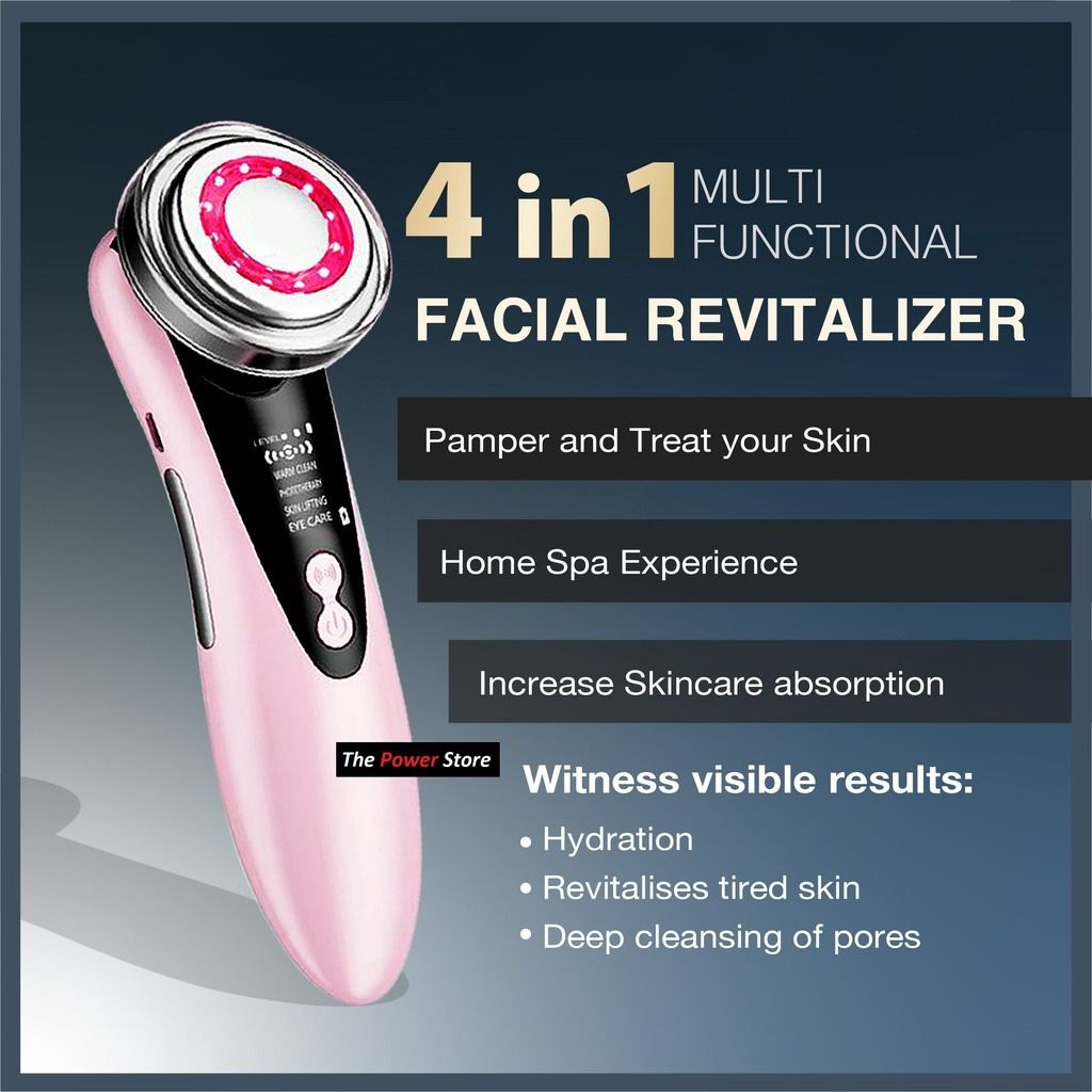 4 in 1 Rejuvenating Beauty Face Massager Lifting Anti ageing Anti ...