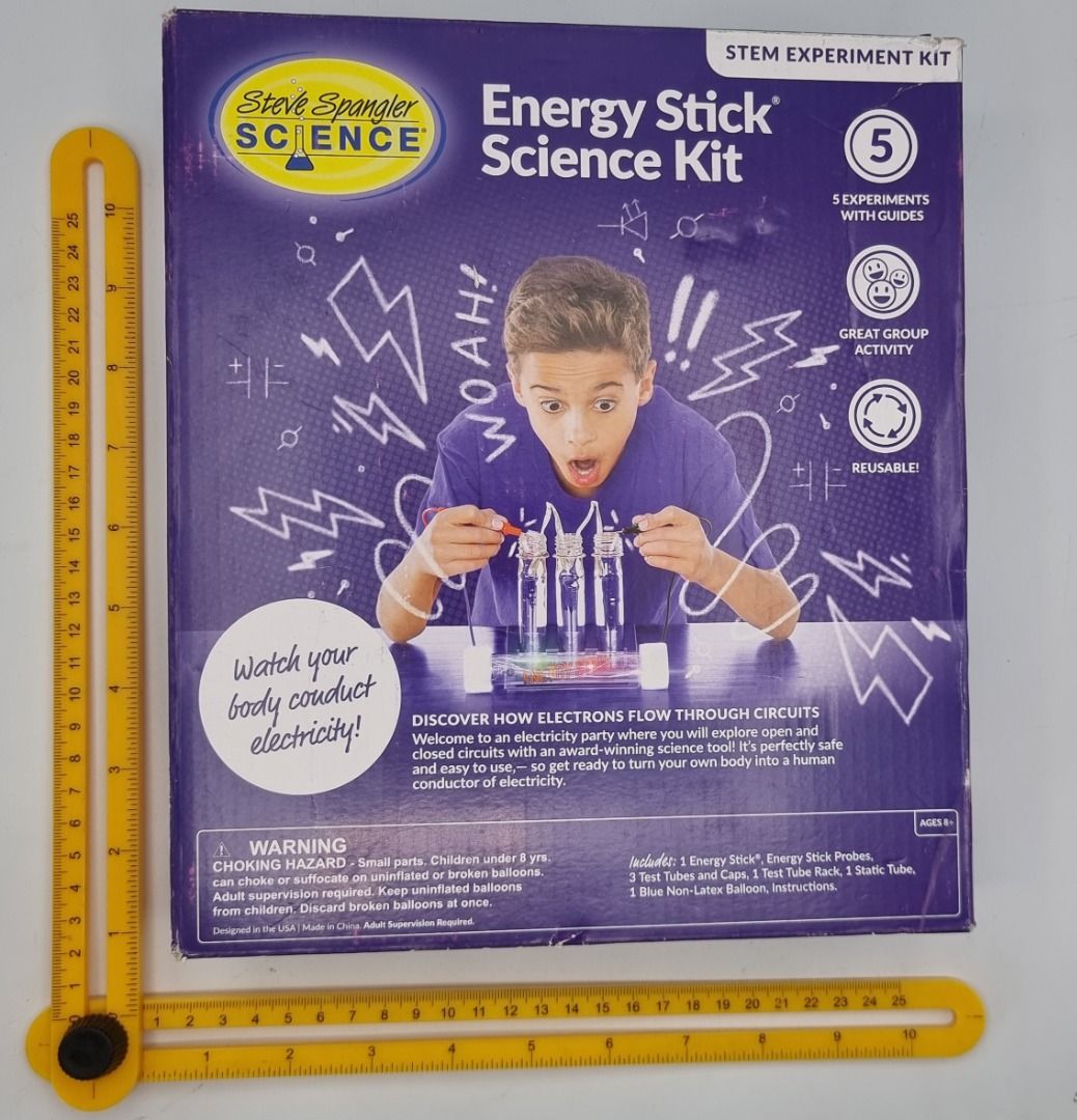 5 EXPERIMENTS STEVE SPANGLER SCIENCE Energy Stick Science Kit STEM ...