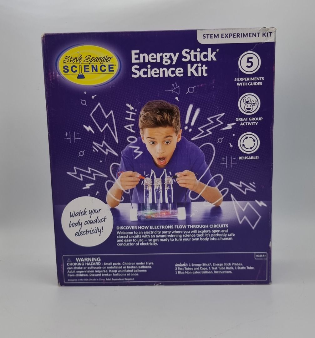 5 EXPERIMENTS STEVE SPANGLER SCIENCE Energy Stick Science Kit STEM ...
