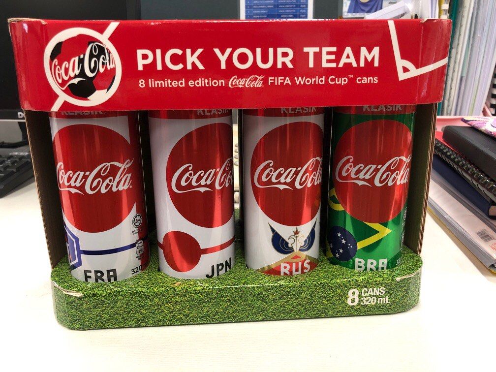 8 limited Edition coca-cola FIFA world cup can, Hobbies & Toys ...