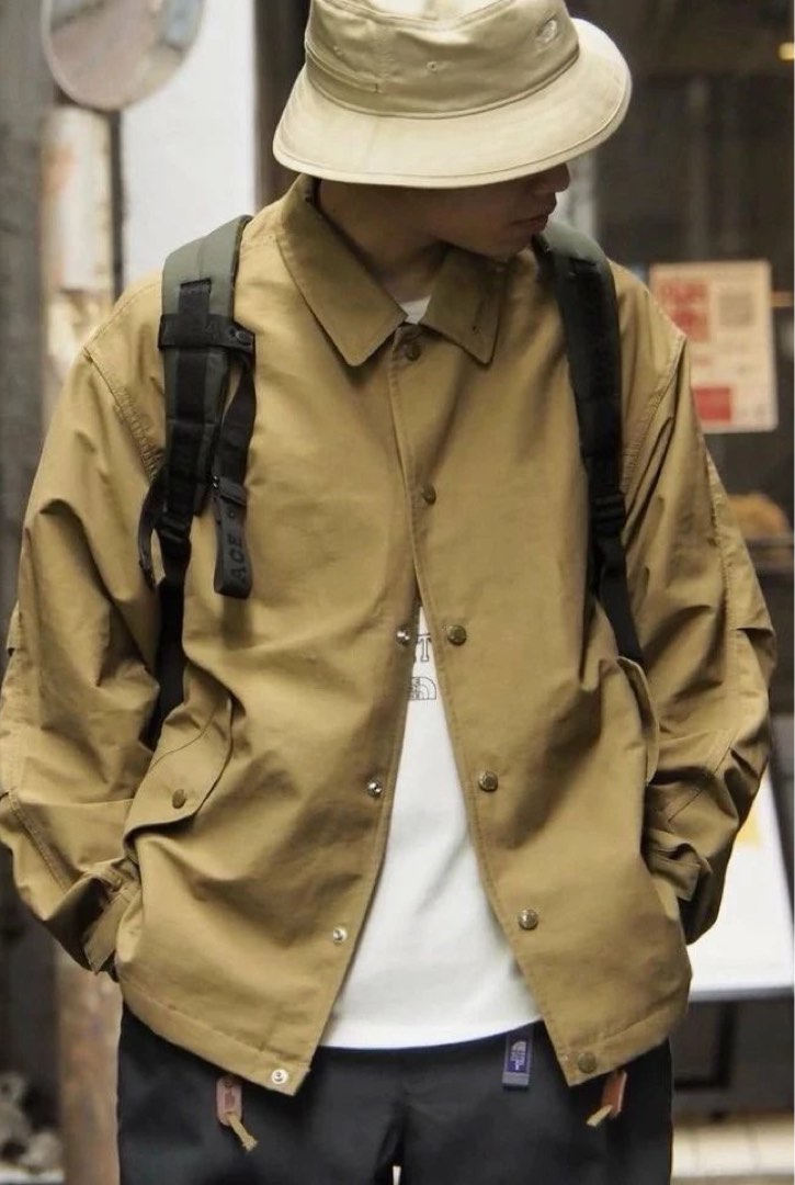 日本預訂 2色選 the north face purple label mountain wind coach jacket 外套, 男裝 ...